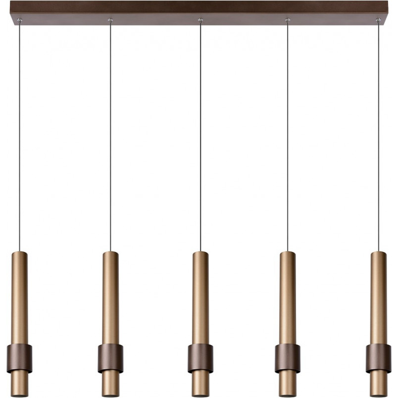 Lampa wiszące tuby Margary LED V 103cm brązowa Lucide