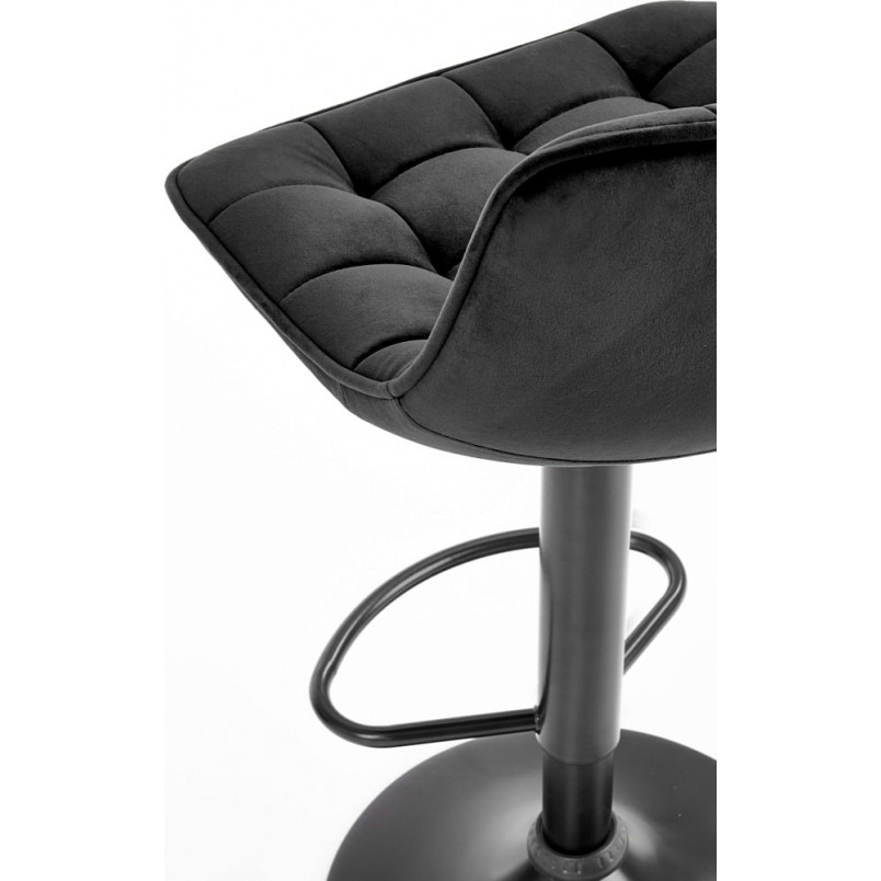 Hoker pikowany z oparciem H-95 czarny Halmar