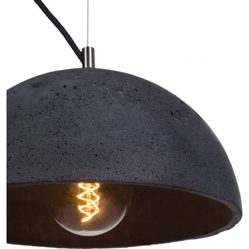 Lampa betonowa wisząca Sfera 32 Czarny/Stal marki LoftLight